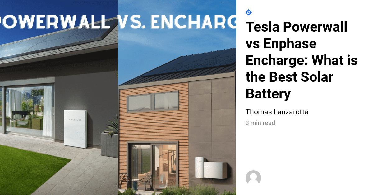 Powerwall vs. Encharge: What Is the Best Solar Battery? | Go Solar Power