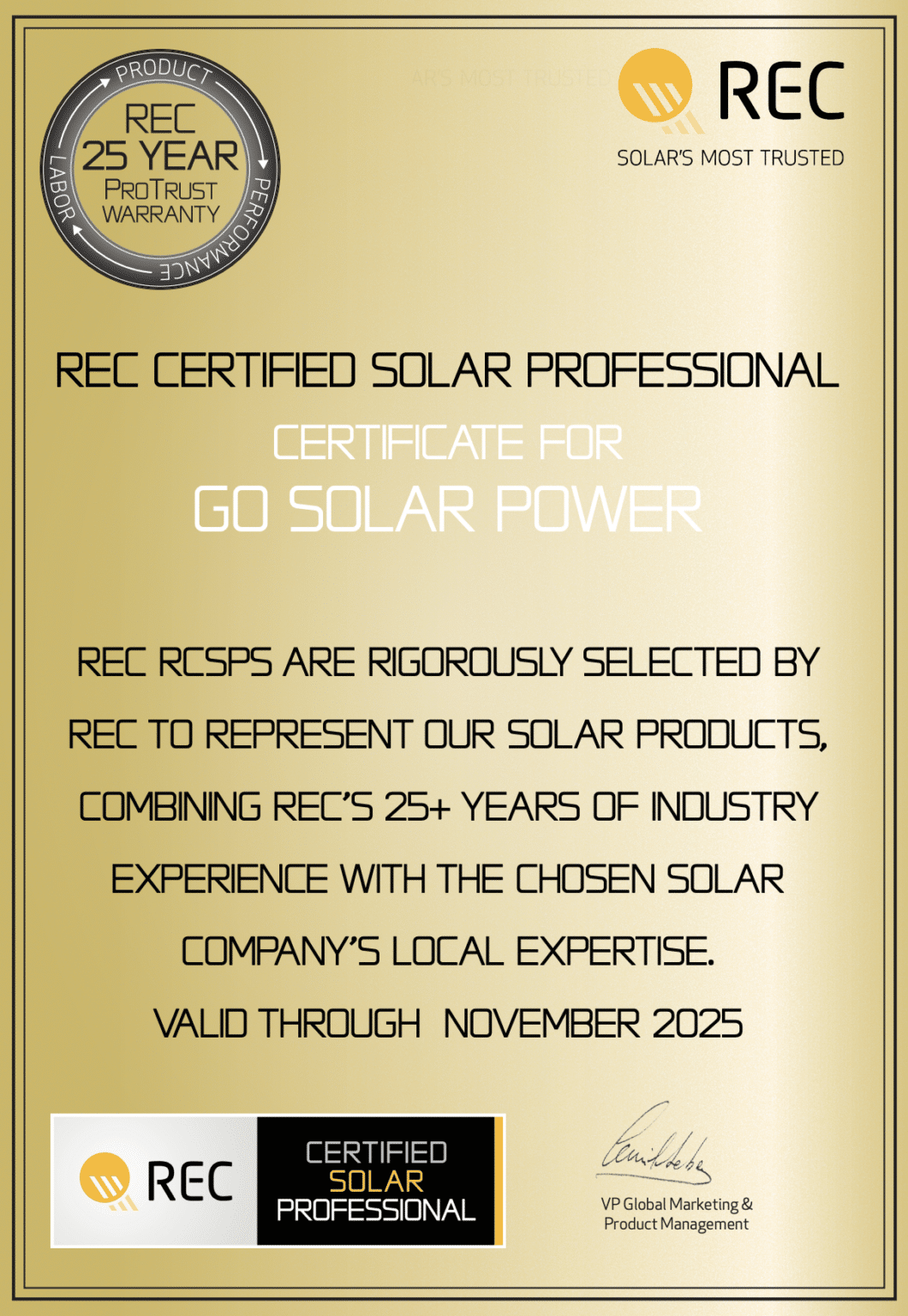 REC Solar Panels | Go Solar Power